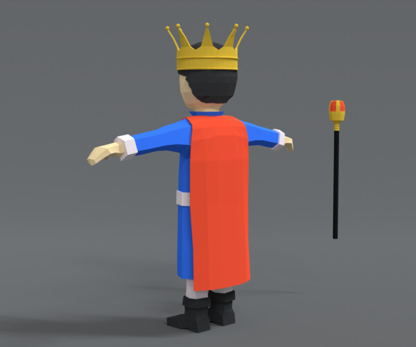 ArtStation - Low Poly Cartoon King | Game Assets