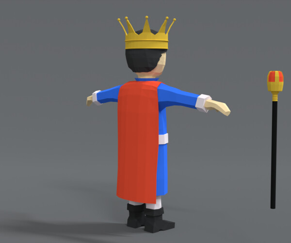 ArtStation - Low Poly Cartoon King | Game Assets