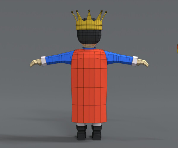 ArtStation - Low Poly Cartoon King | Game Assets
