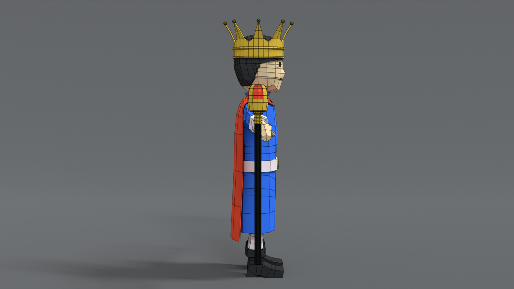 ArtStation - Low Poly Cartoon King | Game Assets