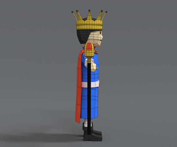 ArtStation - Low Poly Cartoon King | Game Assets