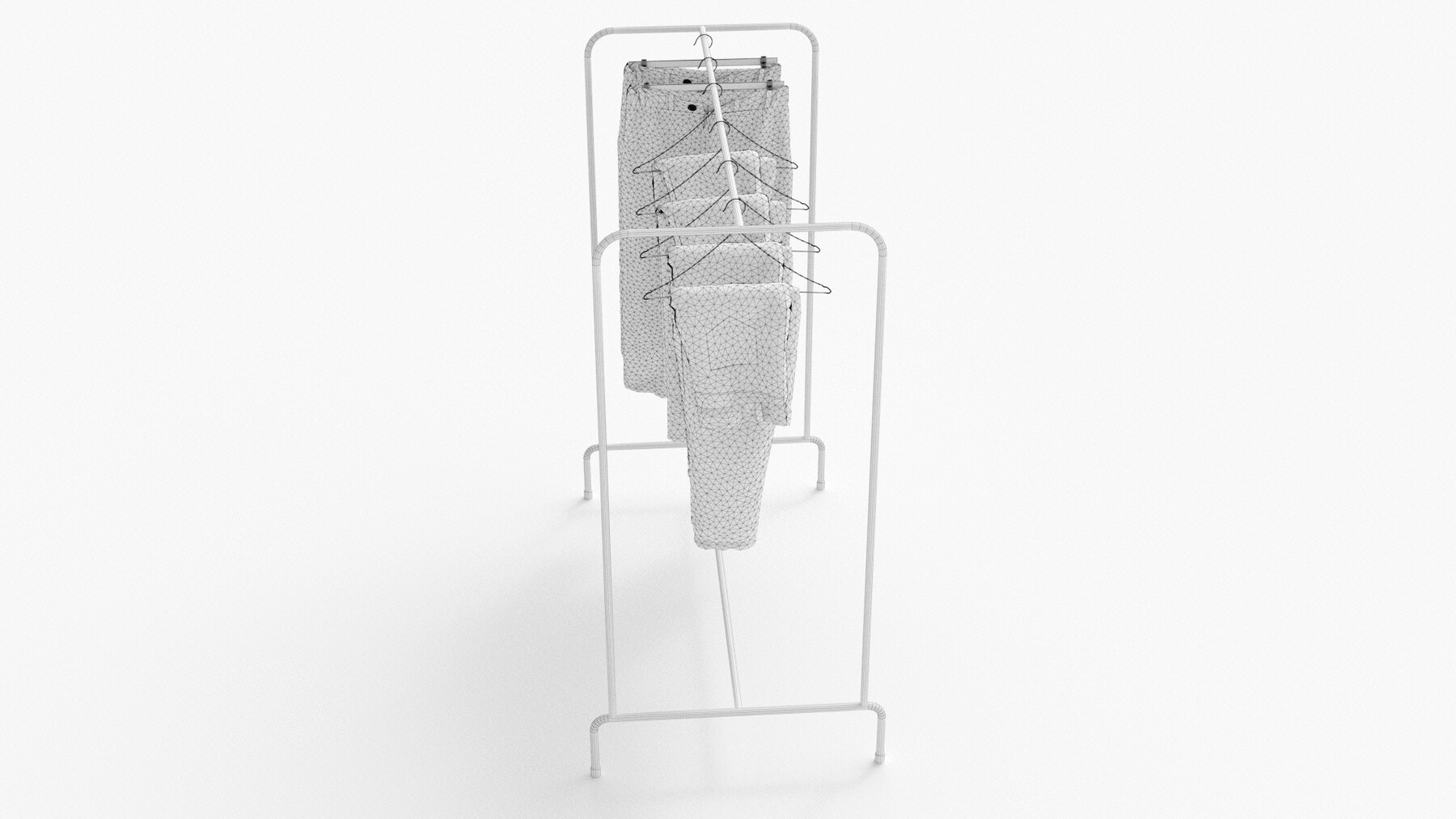 ArtStation - Textured Hanged jeans Rack | Game Assets