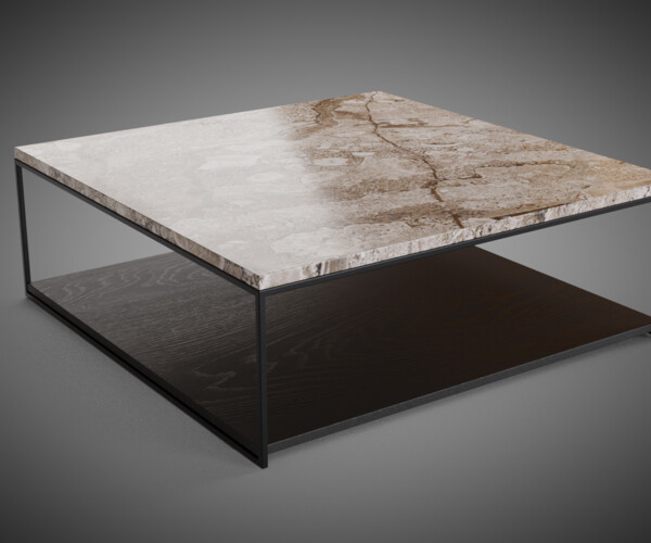 ArtStation - Liam Square Coffee Table by Minotti | Game Assets