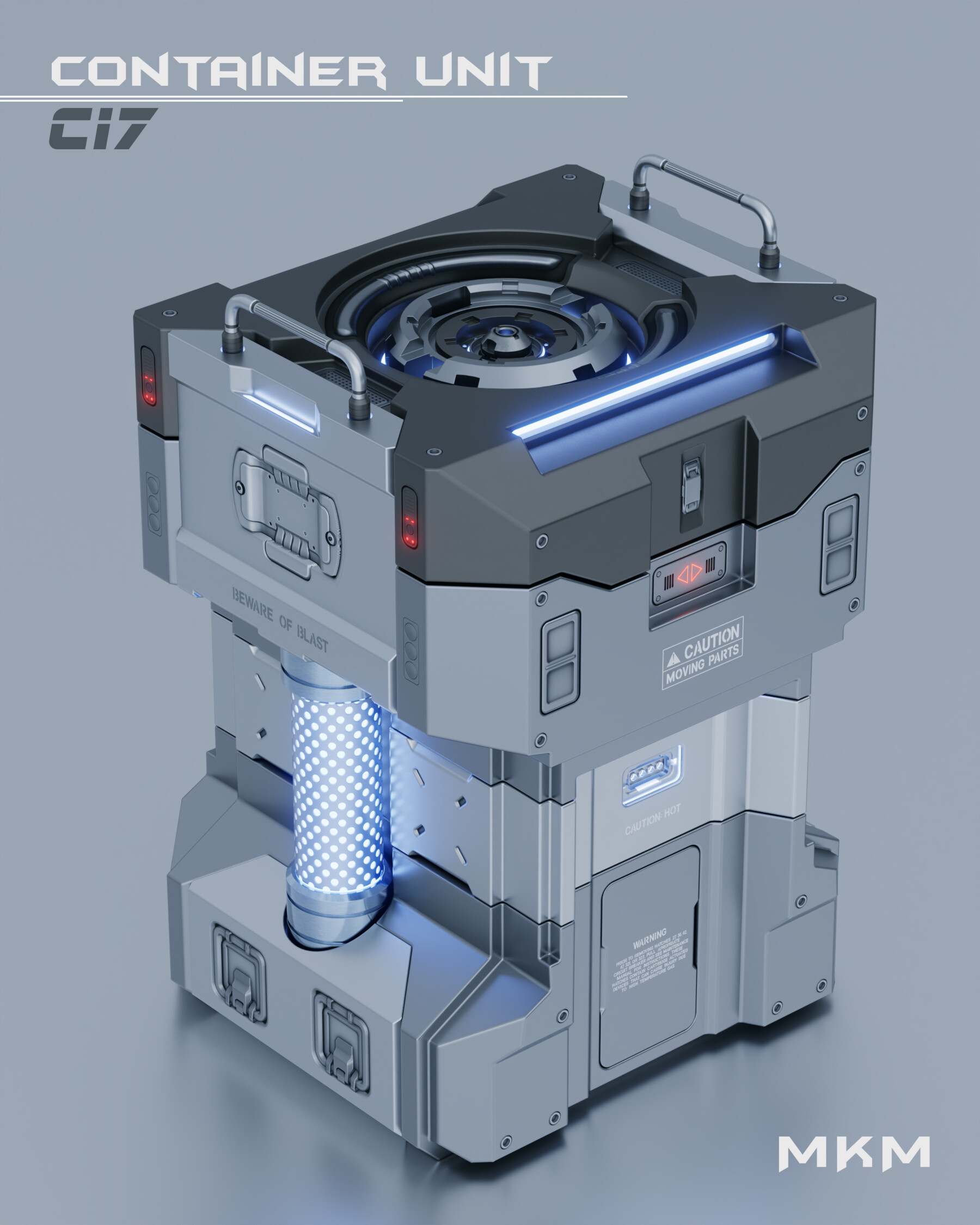 ArtStation - Sci-Fi Container C-17 | Game Assets