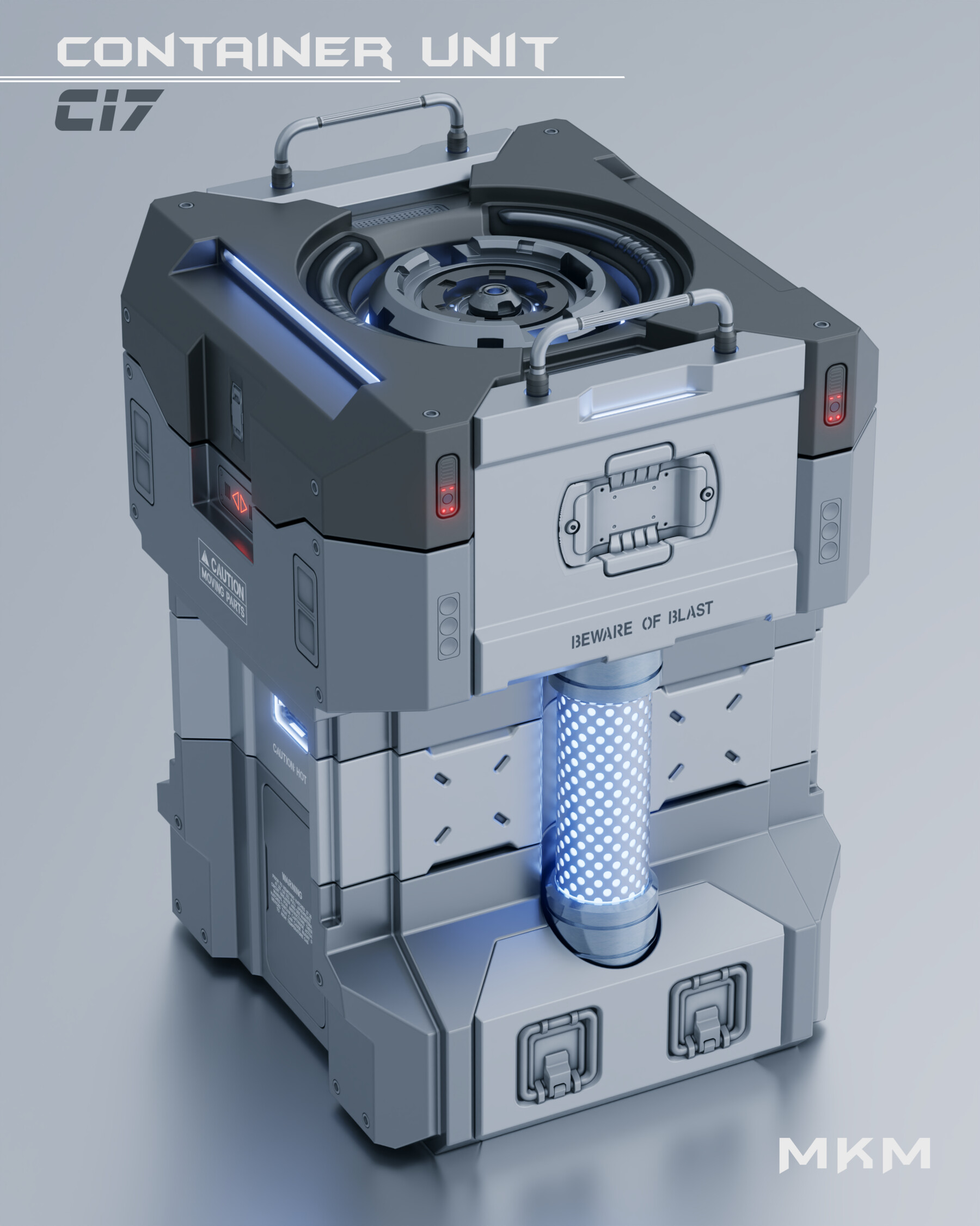 ArtStation - Sci-Fi Container C-17 | Game Assets