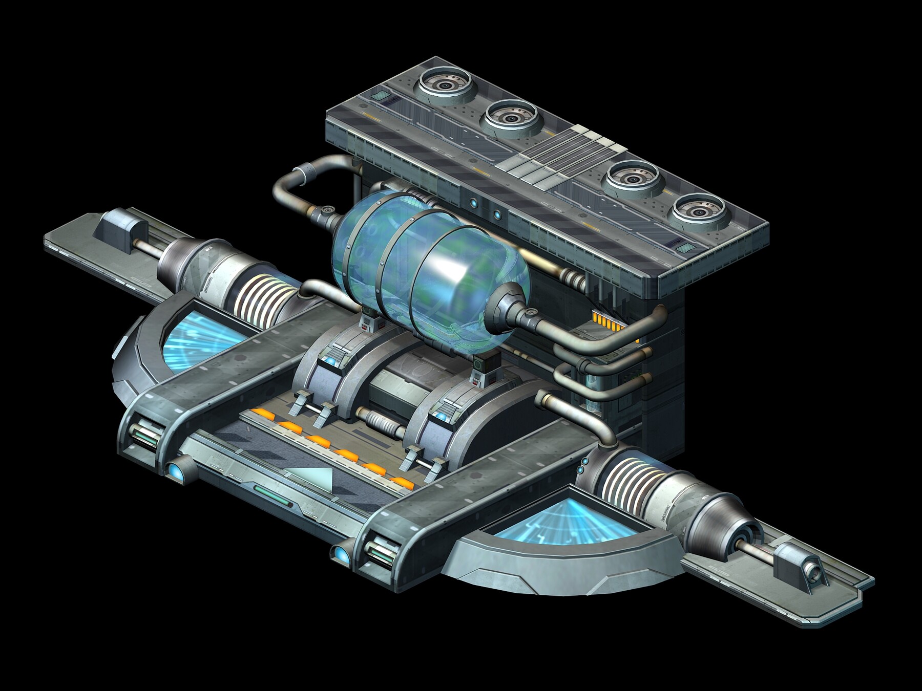 ArtStation - Machinery - Wall Chemical Container 02 | Game Assets