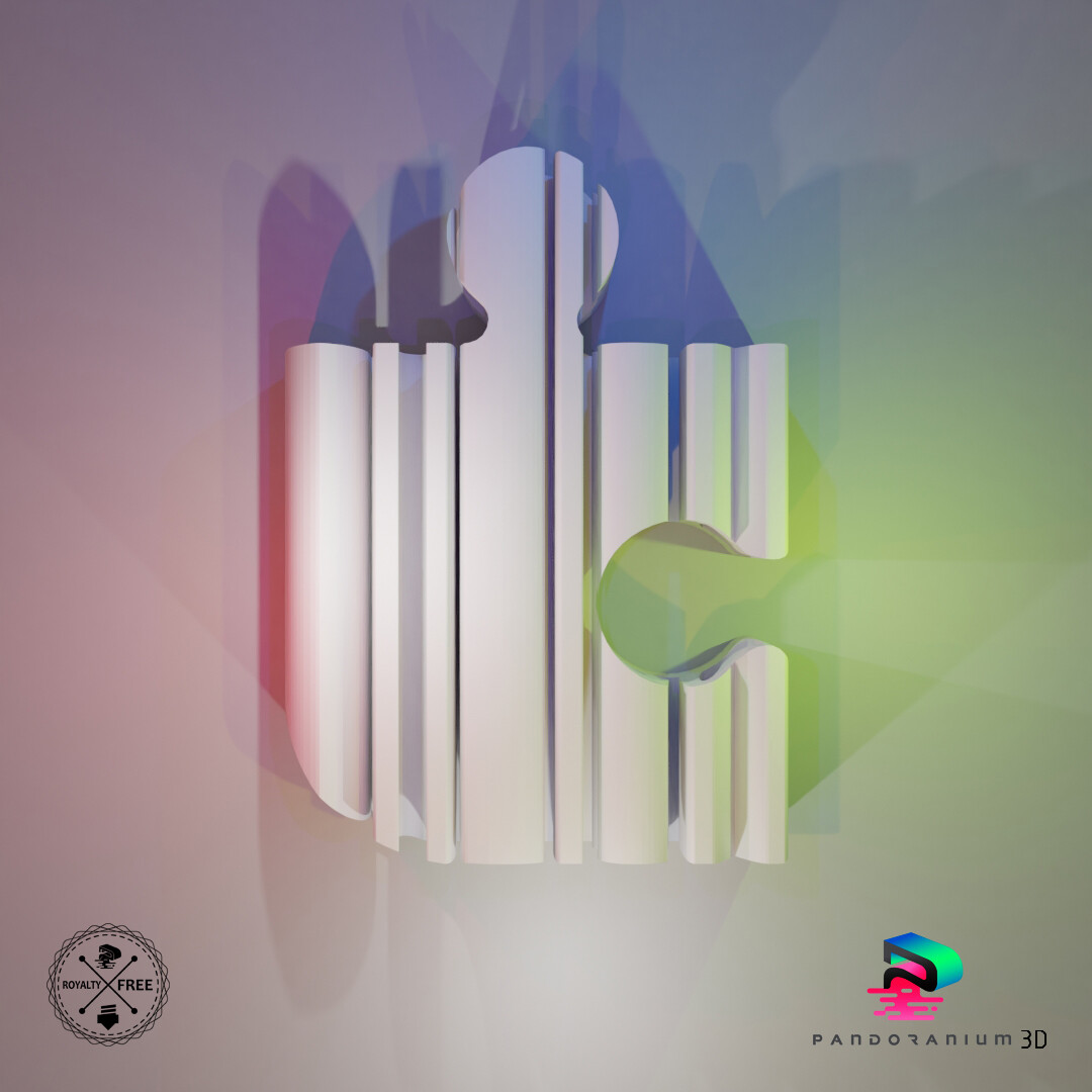 ArtStation - 3D WORD SHAPE - AUTISM PUZZLE | Resources