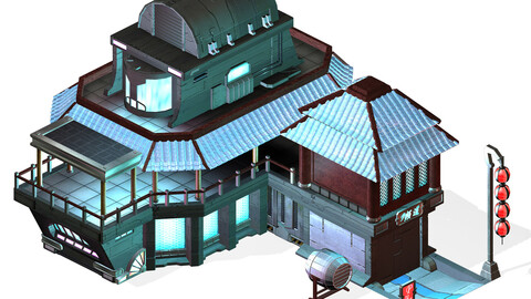 ArtStation - Science Fiction World - Bar 12 | Game Assets