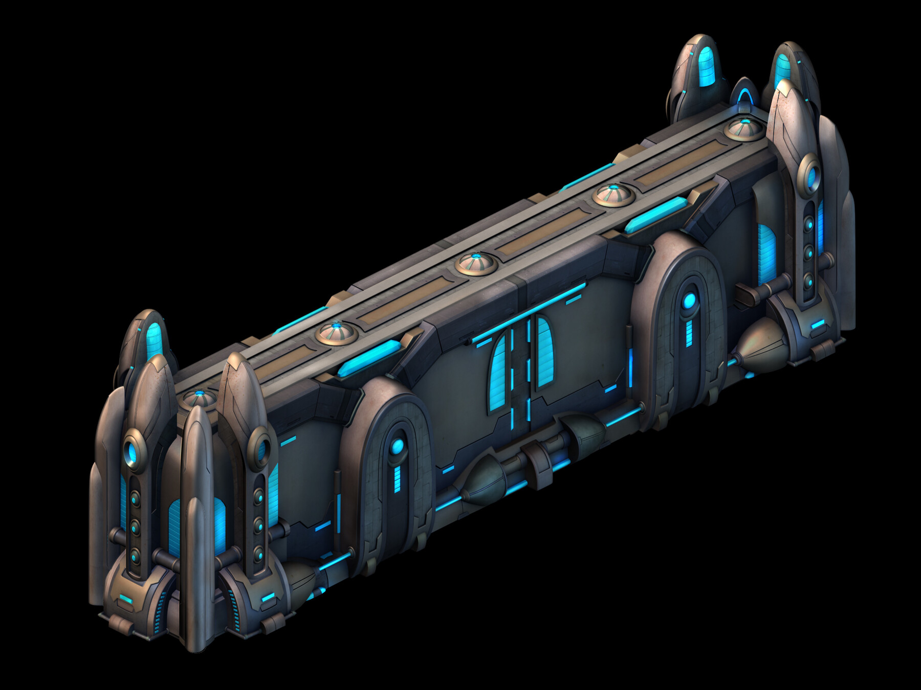 ArtStation - Space Station - City Wall 03 | Game Assets