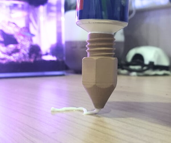 ArtStation - 3D PRINTER NOZZLE TOOTHPASTE CAP | Resources