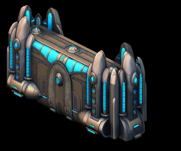 ArtStation - Space Station - City Wall 03 | Game Assets