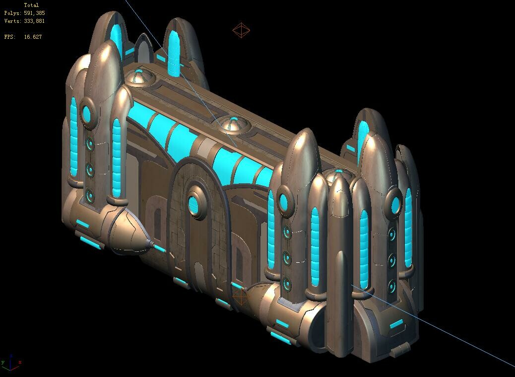 ArtStation - Space Station - City Wall 03 | Game Assets