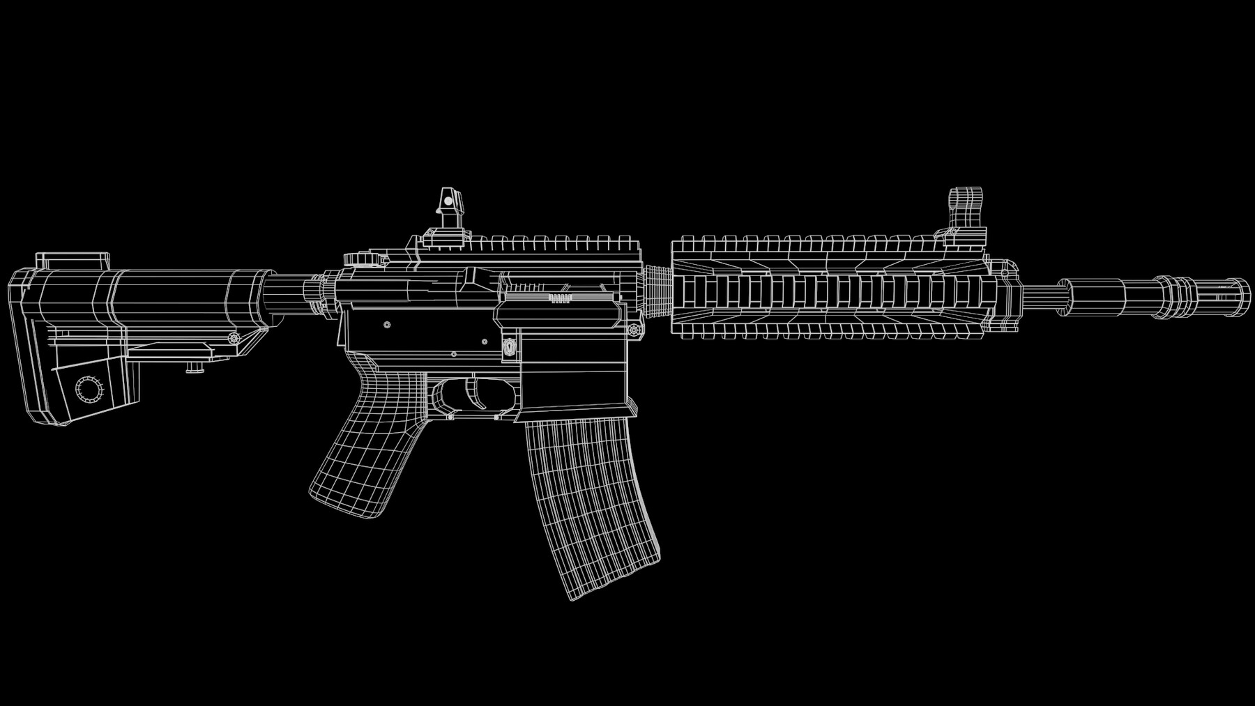 ArtStation - m416 3D Model | Game Assets