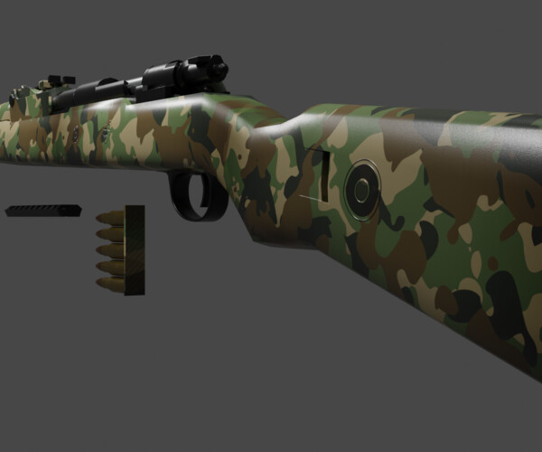 ArtStation - Kar98 3D Model | Game Assets