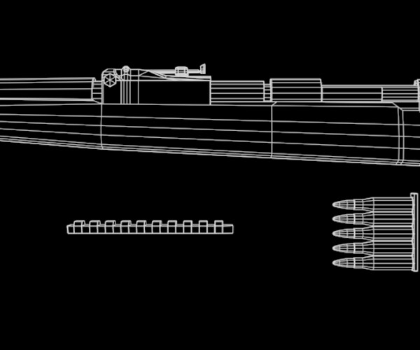 ArtStation - Kar98 3D Model | Game Assets