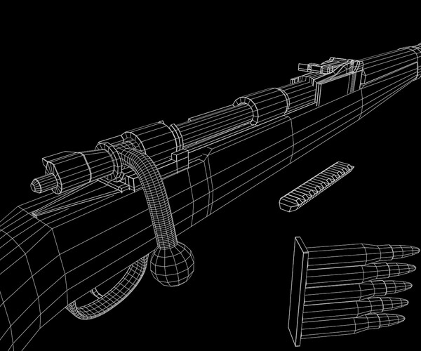 ArtStation - Kar98 3D Model | Game Assets