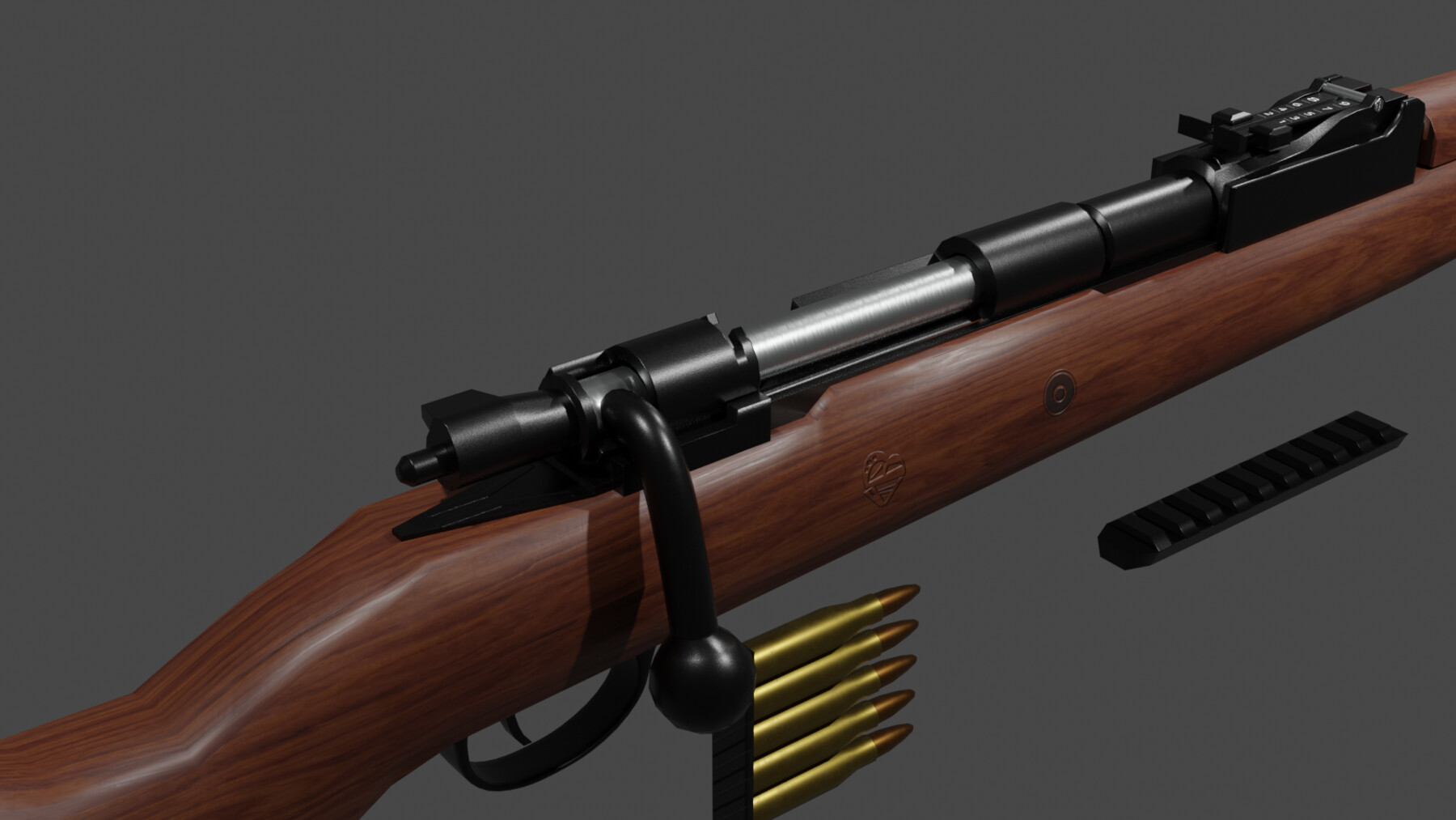 ArtStation - Kar98k 3D Model | Game Assets