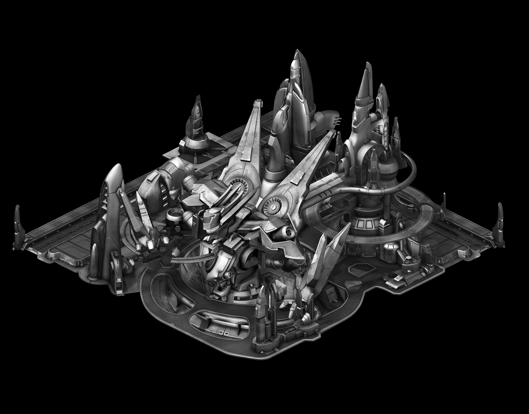 ArtStation - Miracle - Robot City 01 | Game Assets