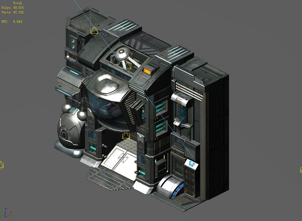 ArtStation - Wall entrance - door 01 | Game Assets