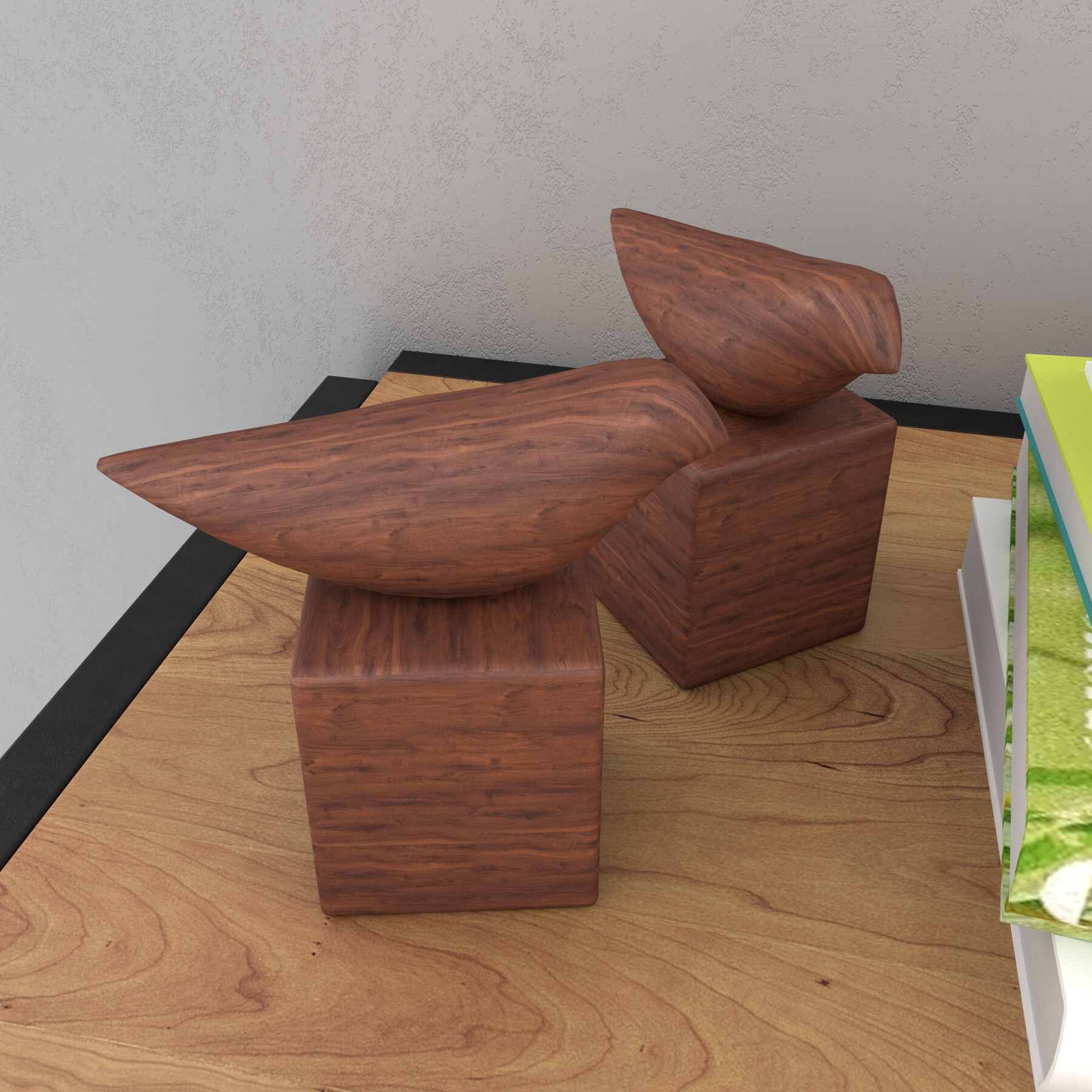 ArtStation - Wall Mounted Convertible Shelf and Table + Rigging and ...