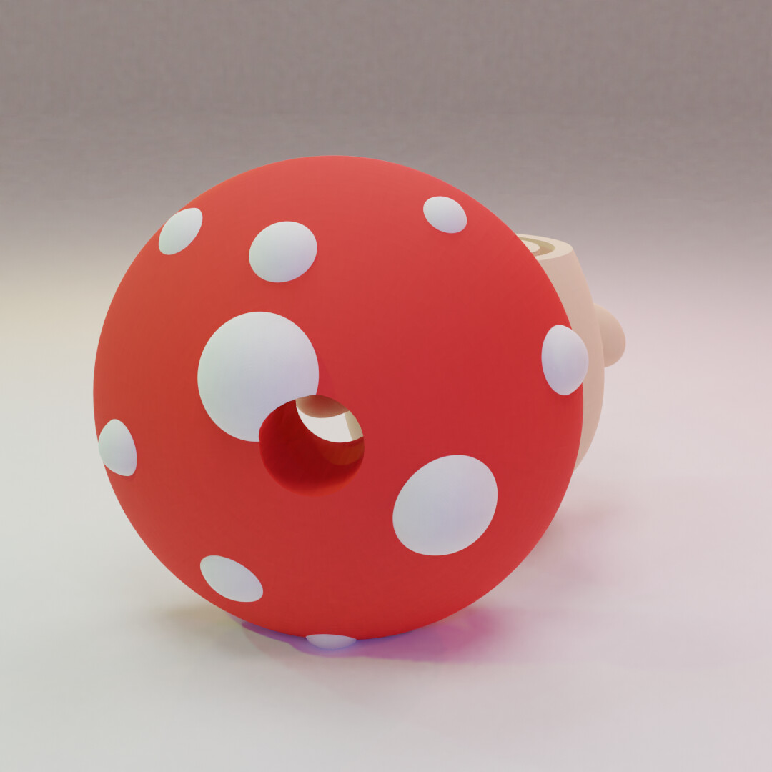 ArtStation - MUSHROOM TOOTHPASTE CAP TOPPER | Resources