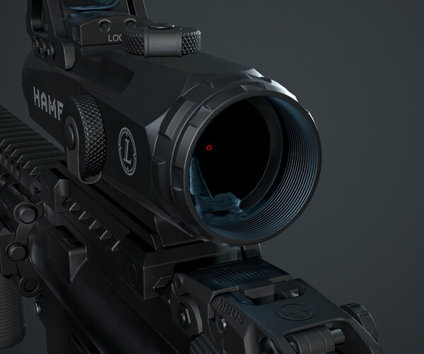 ArtStation - Leupold mark 4 HAMR Scope | Game Assets