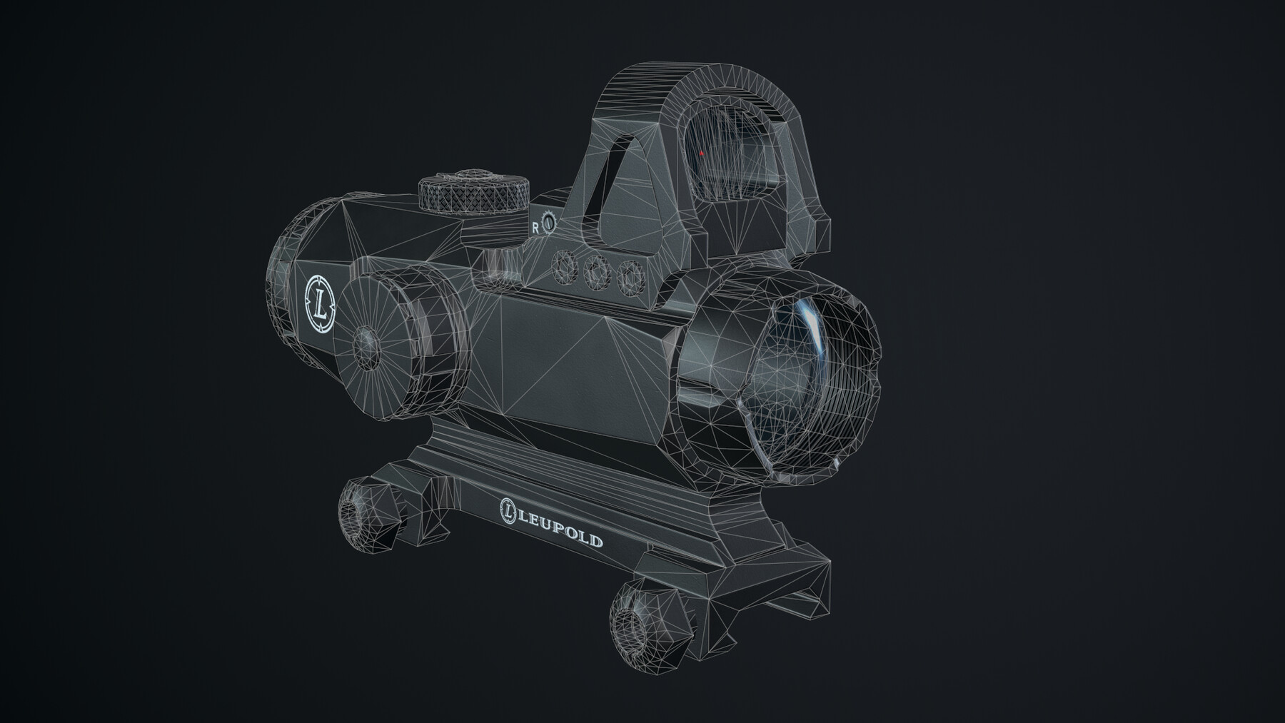 ArtStation - Leupold mark 4 HAMR Scope | Game Assets