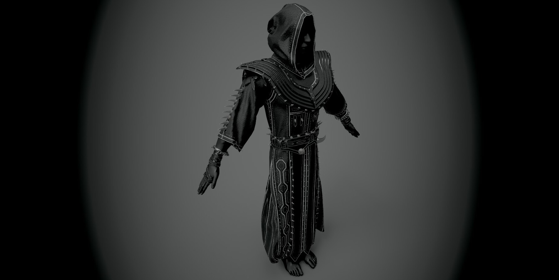 ArtStation - Dark Mantle with spikes | Game Assets