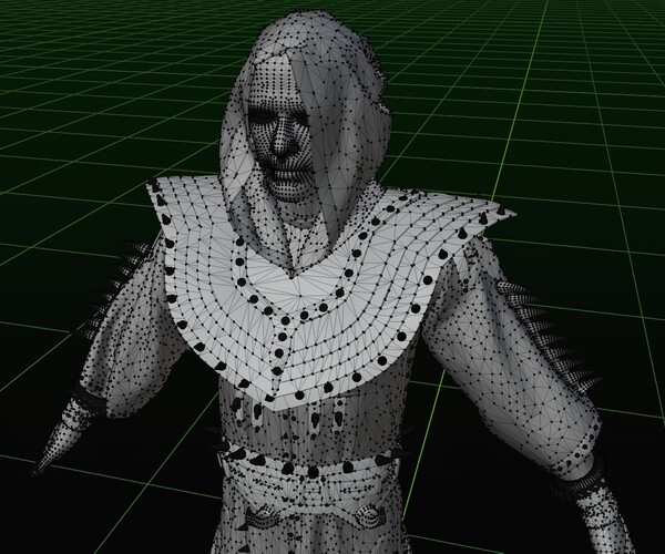 ArtStation - Dark Mantle with spikes | Game Assets