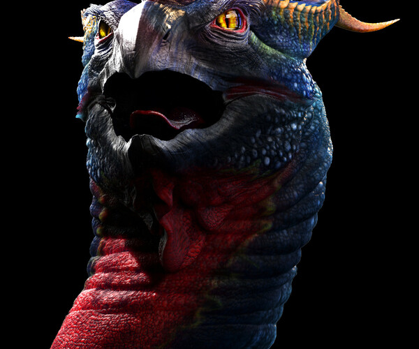 ArtStation - Chicken Dragon Tutorial - Model > Sculpt > Texture ...
