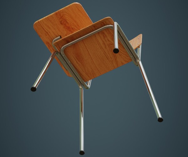 ArtStation - School Chair 2A | Game Assets