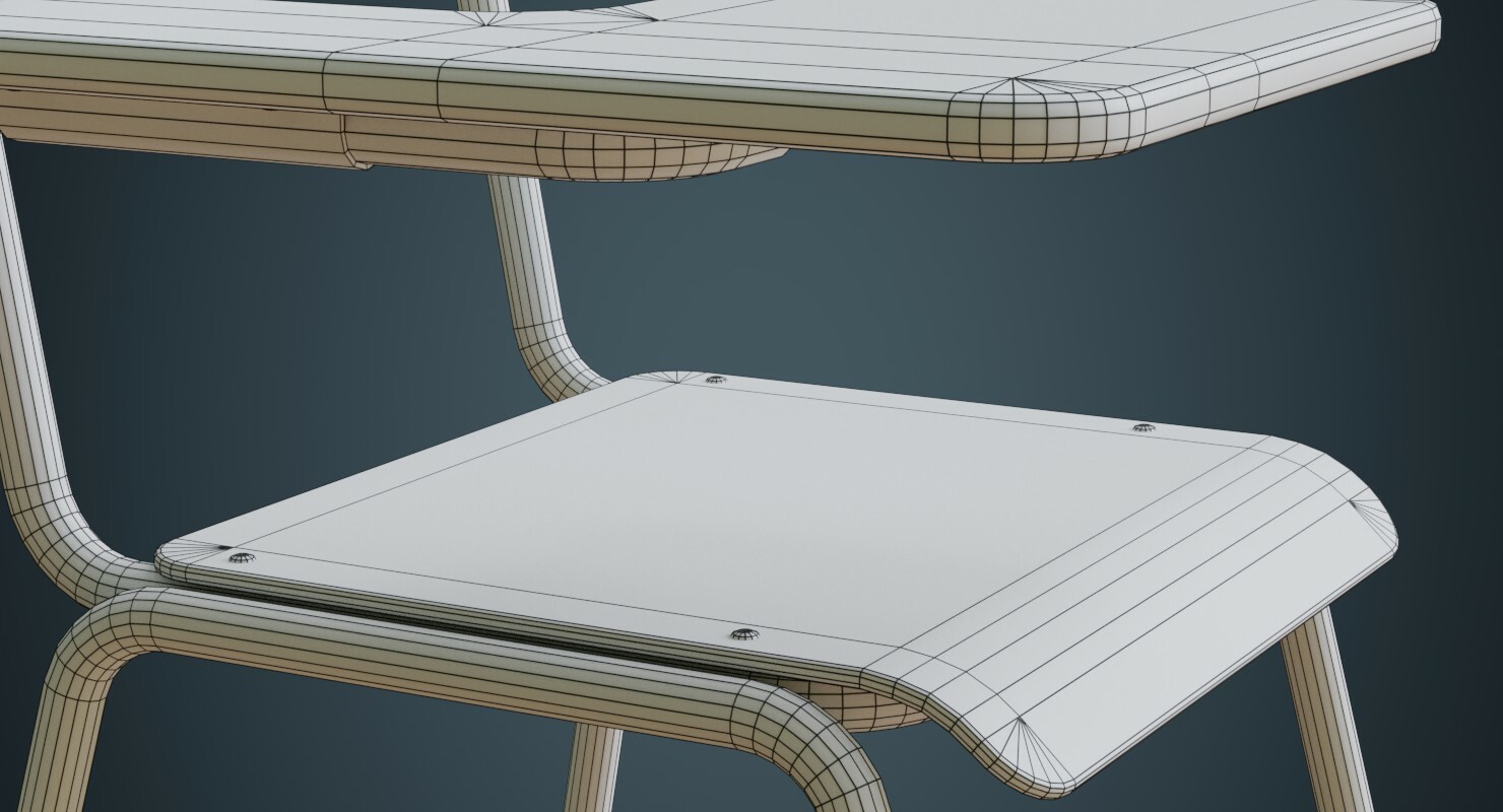 ArtStation - School Chair 2A | Game Assets