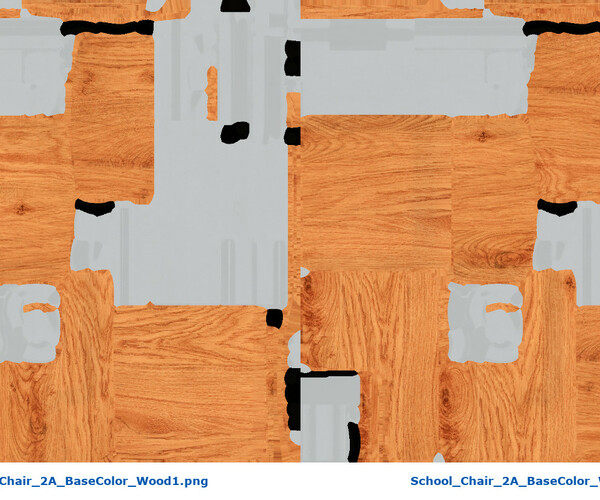 ArtStation - School Chair 2A | Game Assets