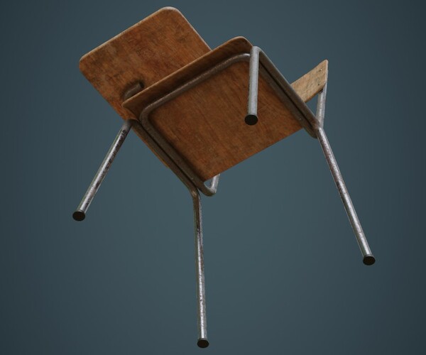 ArtStation - School Chair 2B | Game Assets