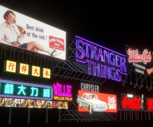ArtStation - Neon Signs Cyberpunk Signs | Resources
