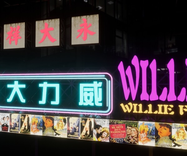 ArtStation - Neon Signs Cyberpunk Signs | Resources