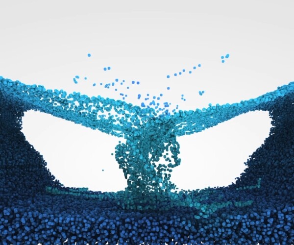 Artstation Particle Flow Particle Based 3d Fluid Simulation Fluid