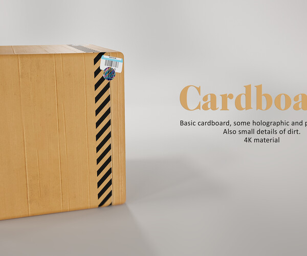 ArtStation - PBR - CARDBOARD - 4K MATERIAL | Resources
