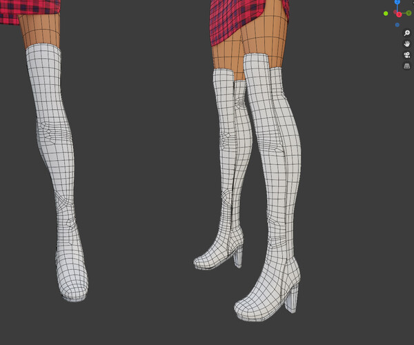 Artstation Stylized Character Girl Rinna Style 2 Blender 3d Model Resources 