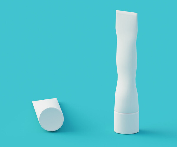 ArtStation - Toothpaste, base tube | Game Assets