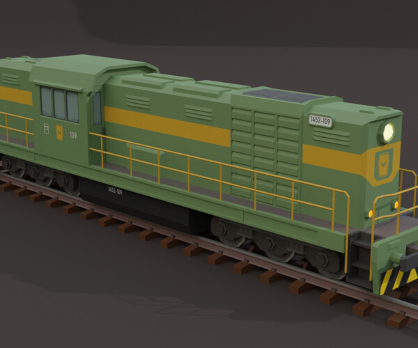 ArtStation - Low Poly Railway Pack | Game Assets