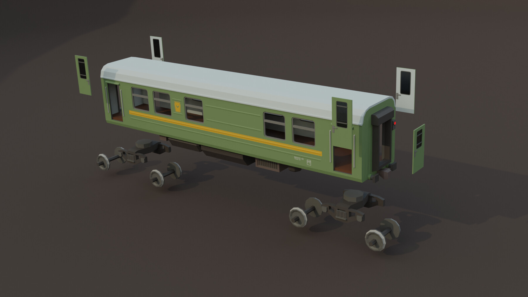 ArtStation - Low Poly Railway Pack | Game Assets