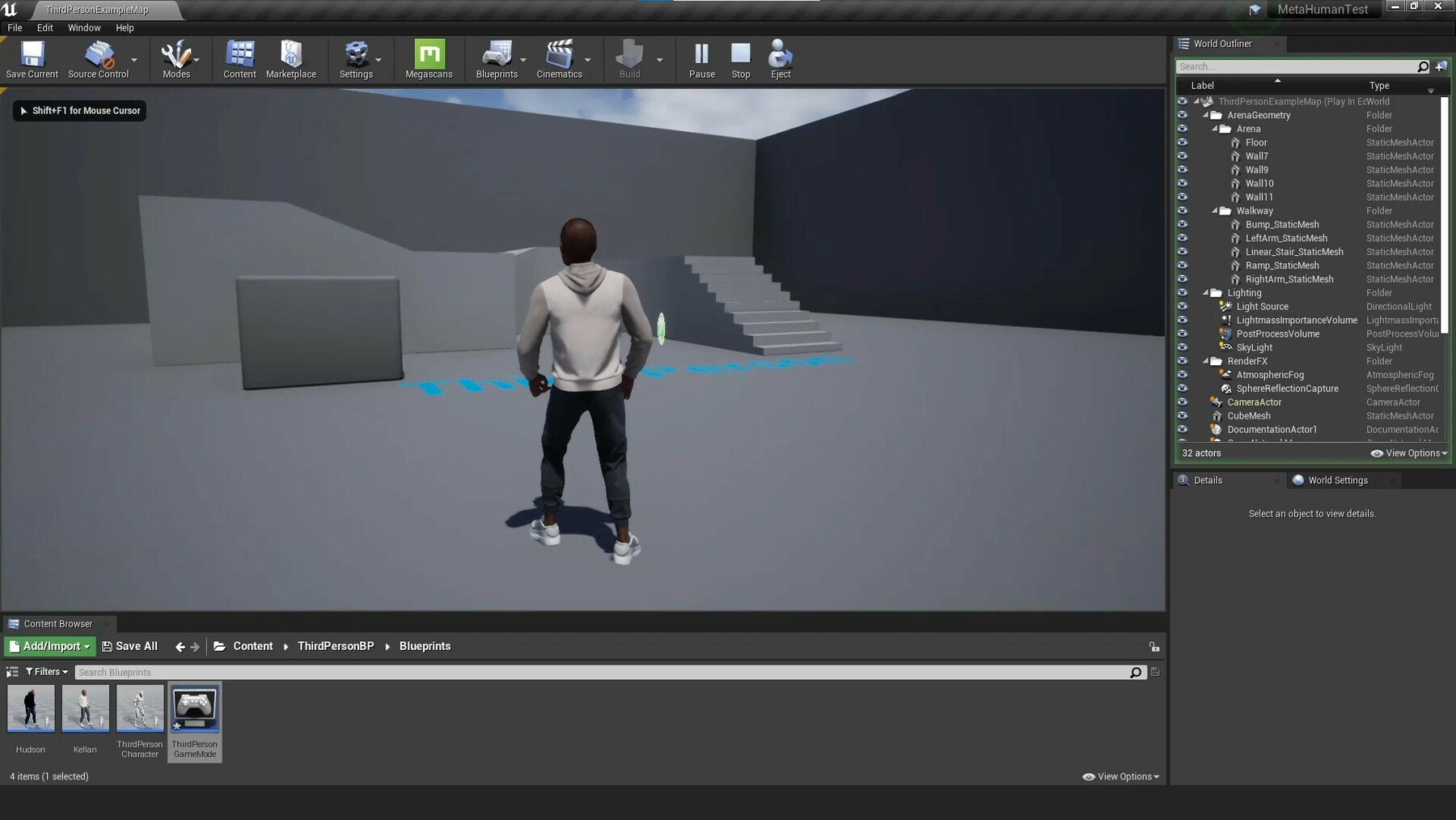 ArtStation - Meta Human - Swapping Default Game Character | Tutorials
