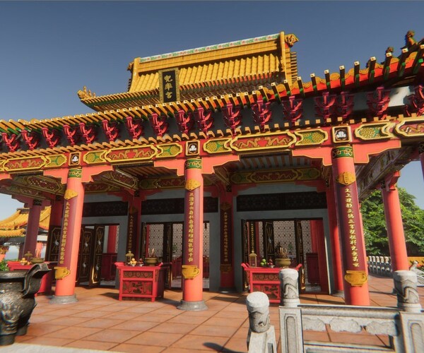 ArtStation - Taoist Temple Pack (Unity 3D Game asset Pack) | Game Assets