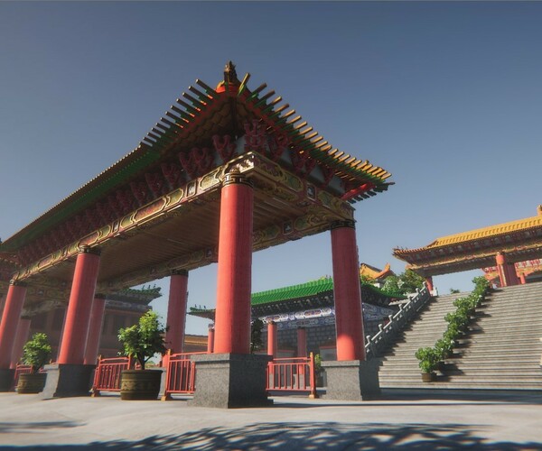 ArtStation - Taoist Temple Pack (Unity 3D Game asset Pack) | Game Assets