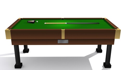 ArtStation - Pool Table 3D | Game Assets