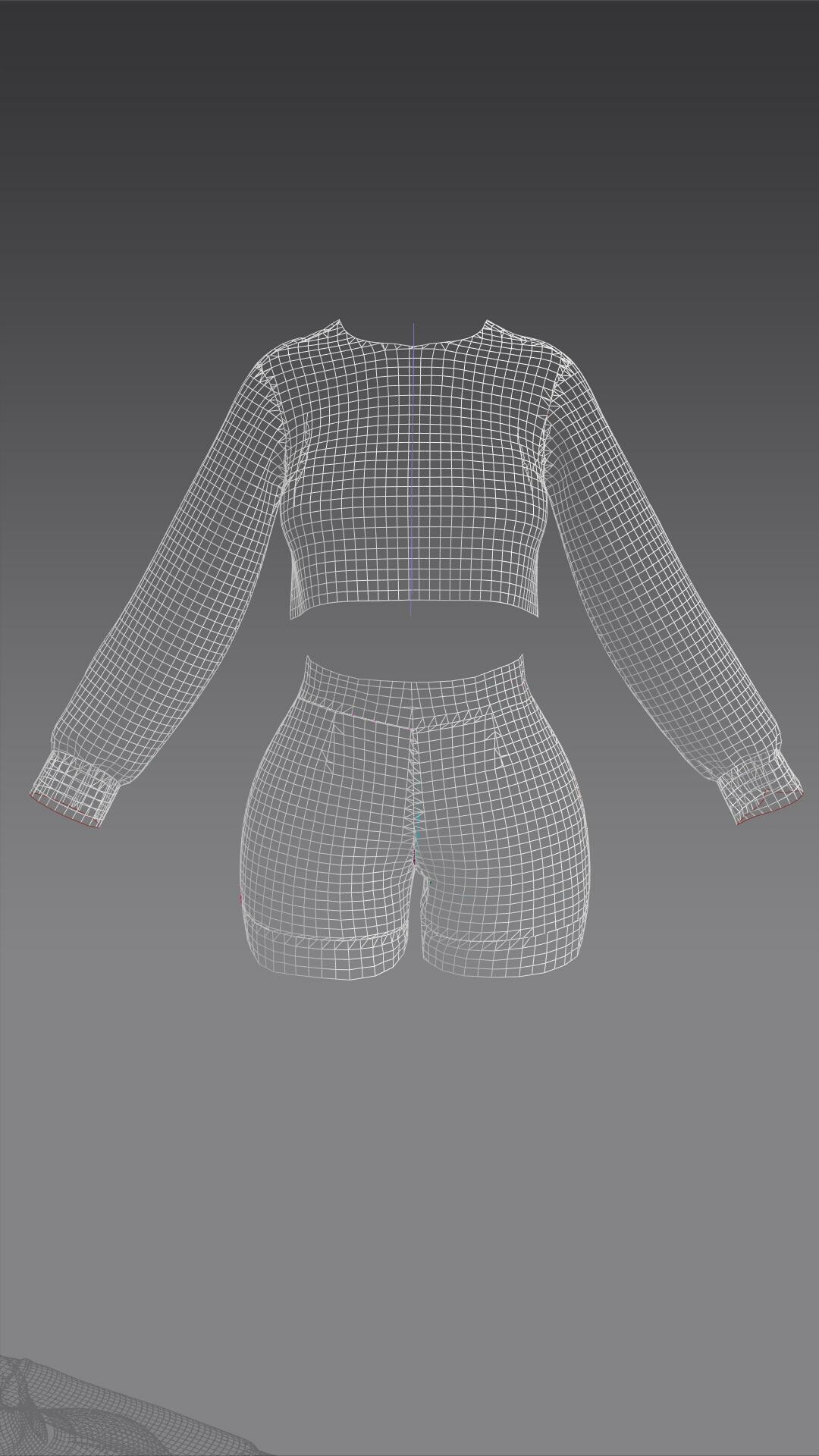 ArtStation - Clothes set for women - 3D model | Game Assets