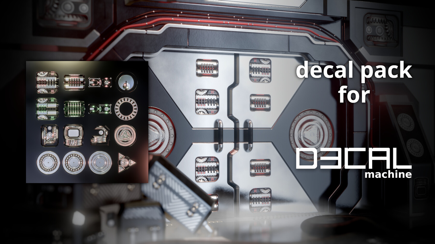 ArtStation - Mechanism Decals / DECALmachine 2.3 Ready! | Game Assets