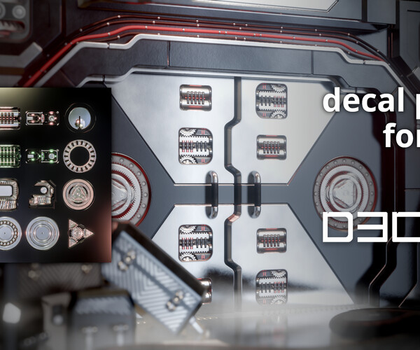 ArtStation - Mechanism Decals / DECALmachine 2.3 Ready! | Game Assets