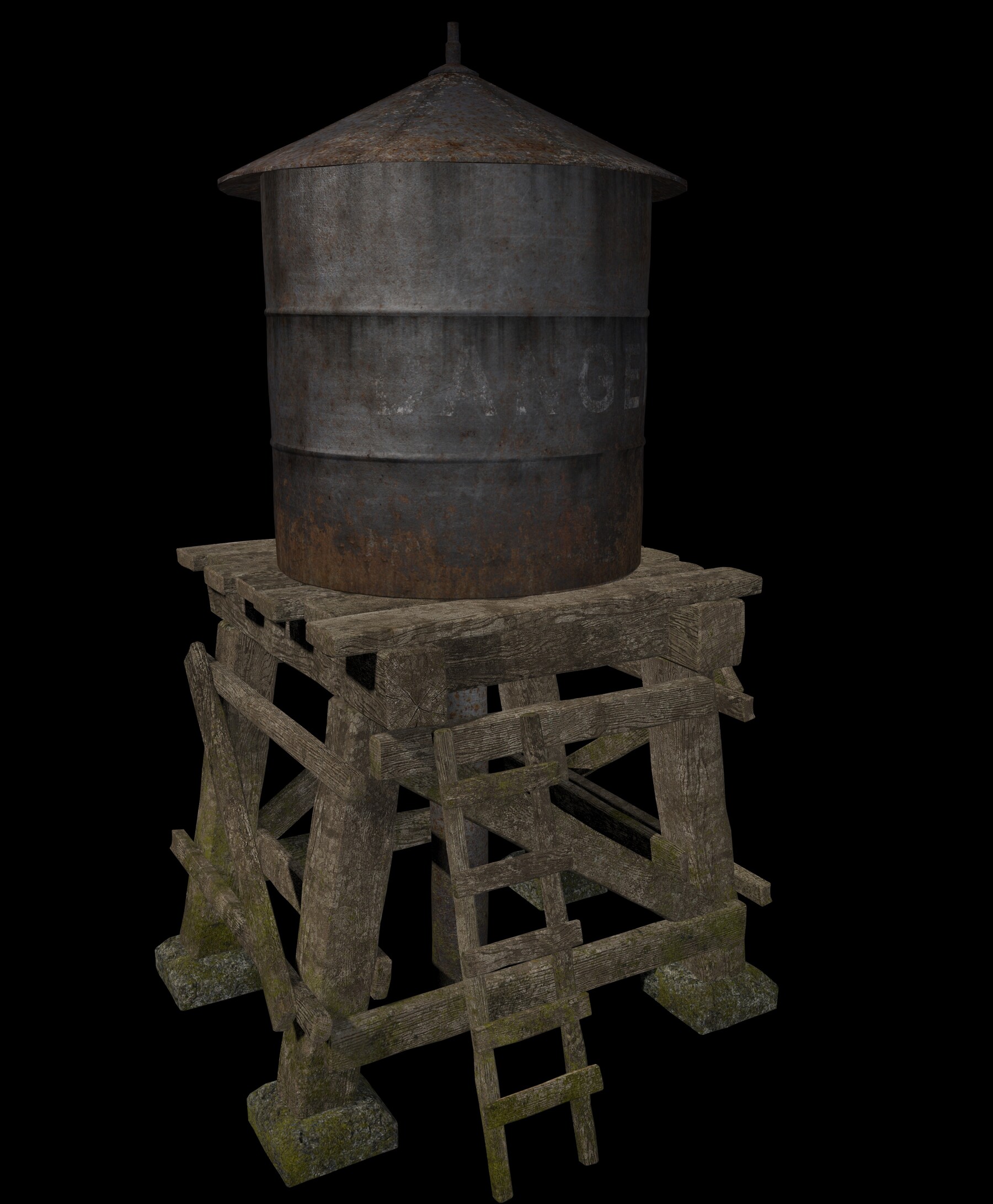 ArtStation - Industrial Water Tank | Game Assets